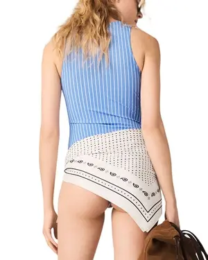 Maje Striped Bodysuit