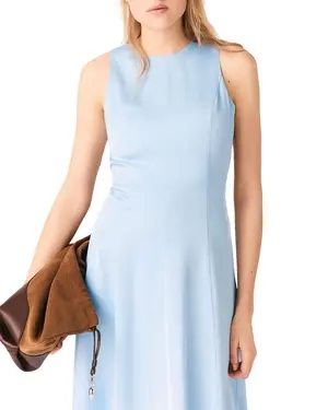 Maje Open Back Maxi Dress - Blue Sky