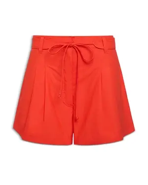 MARIE OLIVER Lander Tie Detailed Shorts - Grenadine