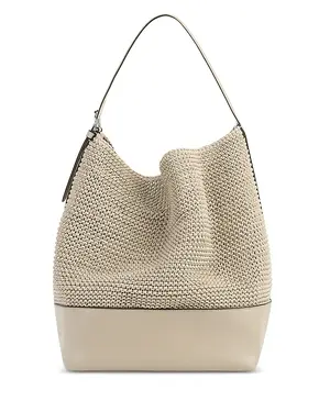 TOTEME Woven Leather Tote Bag - Light Beige