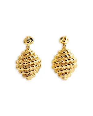 TOTEME Rope Drop Earrings - Gold