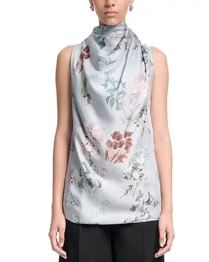 Altuzarra Sleary Silk Top - Storm Flowers
