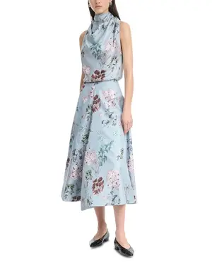 Altuzarra Varda Silk Skirt - Storm Flowers