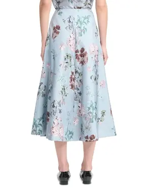 Altuzarra Varda Silk Skirt - Storm Flowers