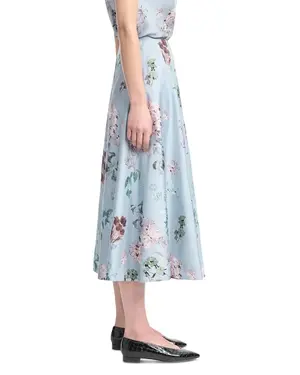 Altuzarra Varda Silk Skirt - Storm Flowers
