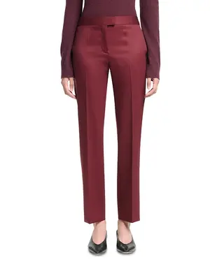 Altuzarra Todd Wool Blend Pants - Maroon