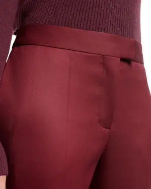 Altuzarra Todd Wool Blend Pants - Maroon
