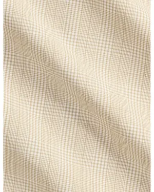 Polo Ralph Lauren Classic Fit Glen Plaid Poplin Shirt - Beige/white