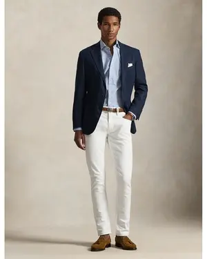 Polo Ralph Lauren Classic Fit Glen Plaid Poplin Shirt - Blue/white