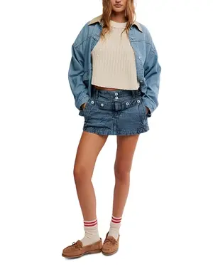 Free People Dream Weaver Micro Skirt