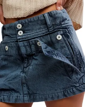 Free People Dream Weaver Micro Skirt