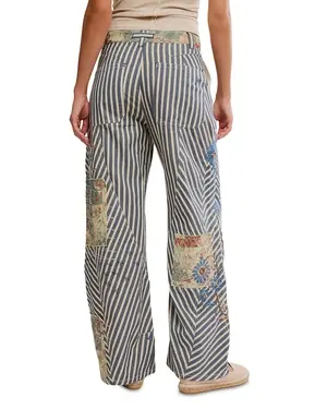 Free People Runyon Patched Pants