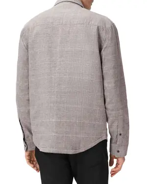 John Varvatos Jameson Quilted Shirt Jacket - Deep Charcoal