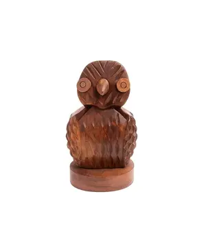 MATR BOOMIE Wooden Owl Eyeglass Holder Stand