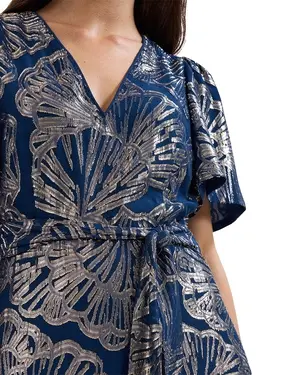 PHASE EIGHT Azale Fil Coupe Maxi Dress