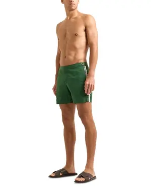Orlebar Brown Bulldog Border Tape 6 Swim Shorts - Tarragon Green