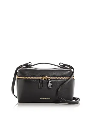Victoria Beckham Vanity Leather Crossbody Bag - Black