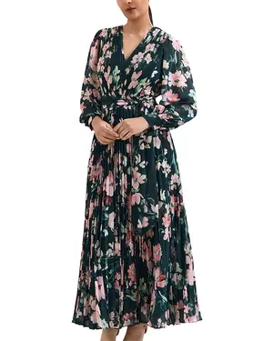 PHASE EIGHT Petites Rosa Floral Maxi Dress - Teal
