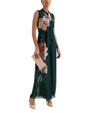PHASE EIGHT Rose Floral Jumpsuit - Teal