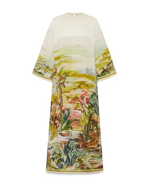 ALEMAIS Jungle Midi Dress