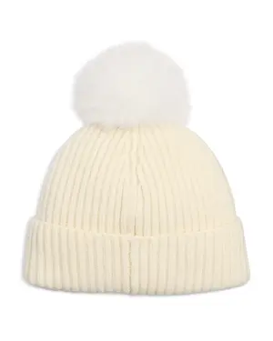 Canada Goose Wool & Cashmere Pom Hat - Linen