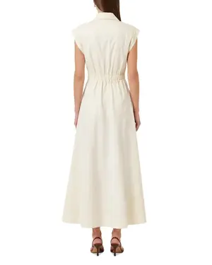 NICHOLAS Romina Utility Midi Dress - Ivory
