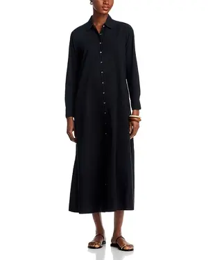 Xirena Boden Midi Shirt Dress - Black