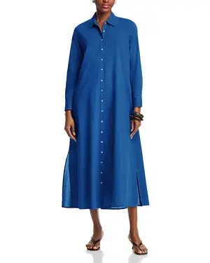 Xirena Boden Midi Shirt Dress - Capri Blue
