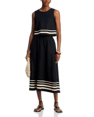 Xirena Lucille Linen Striped Skirt