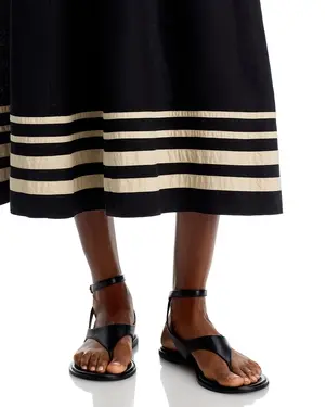 Xirena Lucille Linen Striped Skirt