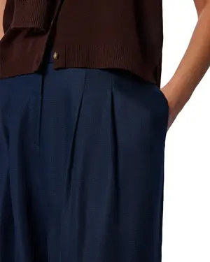 Whistles Wide Leg Hopsack Trousers