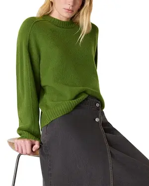 Whistles Seam Detail Knit Sweater - Green