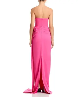 Rickie Freeman For Teri Jon Mikado Strapless Gown