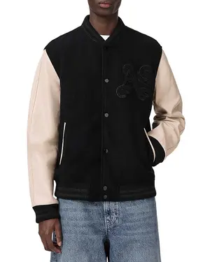 ALLSAINTS Holloway Bomber Jacket - Black/white