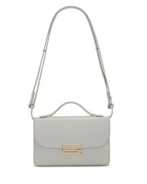 Victoria Beckham Dorian Small Leather Crossbody - Magnesium