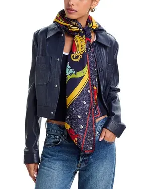 MOTHER The Scarf It Up Silk Scarf - Cosmos