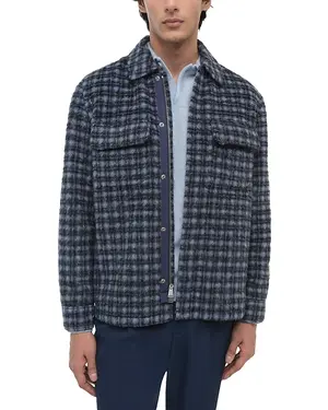 Simkhai Caleb Check Pocket Jacket - Midnight Plaid