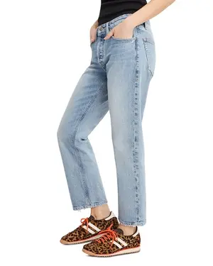 Good American Vintage Straight Ankle Jeans - Indigo