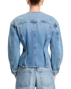 FRAME The Nipped Collarless Jacket