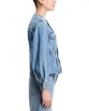 FRAME The Nipped Collarless Jacket