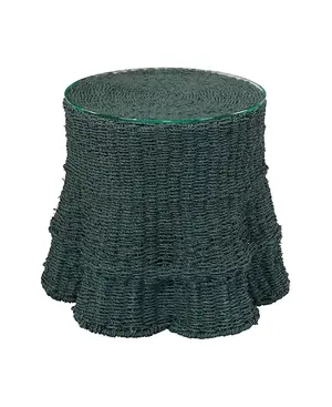 JAMIE YOUNG CO. Falda Seagrass Side Table - Green