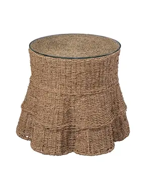 JAMIE YOUNG CO. Falda Seagrass Side Table - Natural