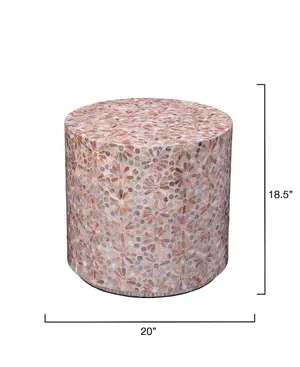 JAMIE YOUNG CO. Marigold Mother Of Pearl Side Table