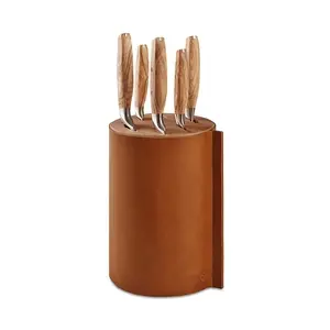 WUSTHOF Amici 6 Piece Knife Block Set - Brown