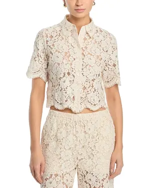 FRAME The Bloom Lace Shirt