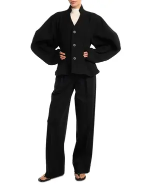 Issey Miyake Pleats Please Arms Puffed Sleeve Jacket