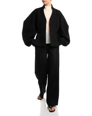 Issey Miyake Pleats Please Arms Puffed Sleeve Jacket