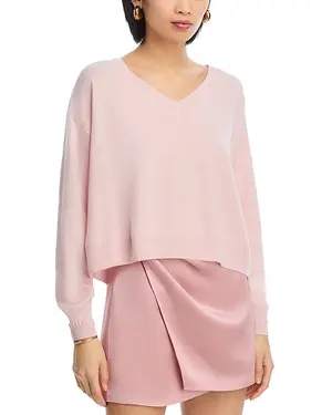 Tanya Taylor Audrey Cashmere Sweater - Baby Pink