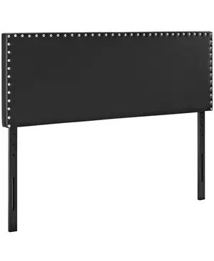 MODWAY Phoebe Upholstered Vinyl Headboard - Black