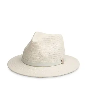 Rag & Bone Packable Straw Fedora Ivory
